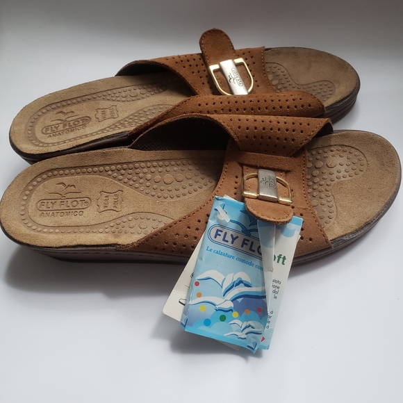 Fly Flot | Shoes | Fly Flot Leather Suede Comfort Sandles Size 95 Made ...